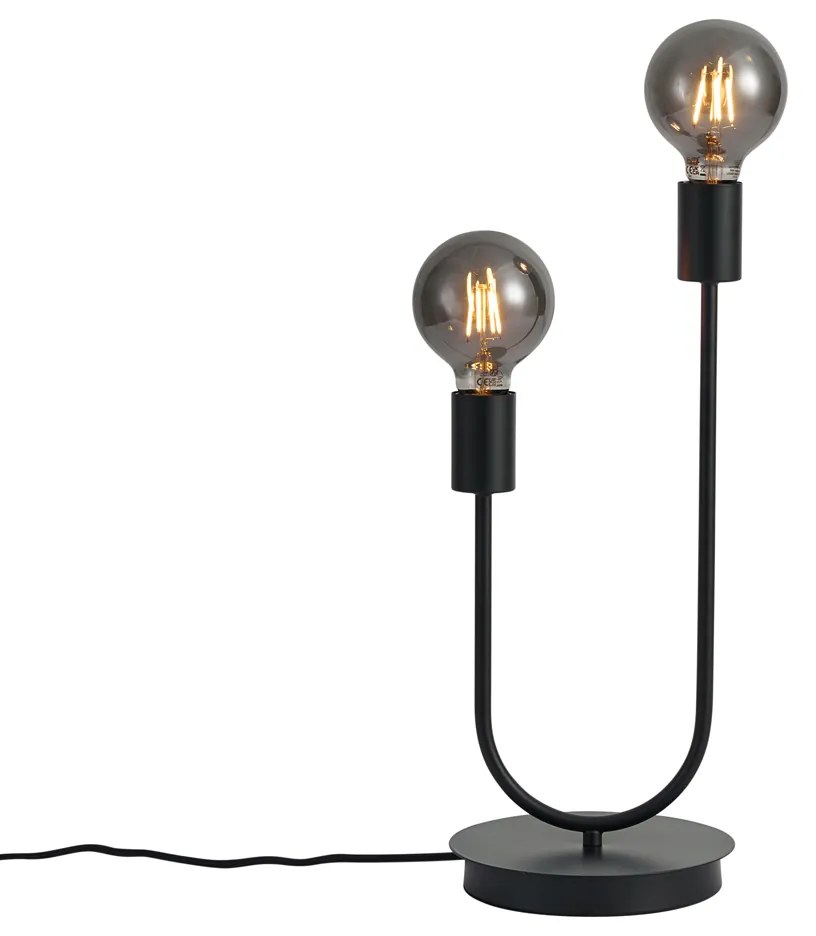 Stolní lampa Art Deco černá 2-světla - Tuning Biano.cz