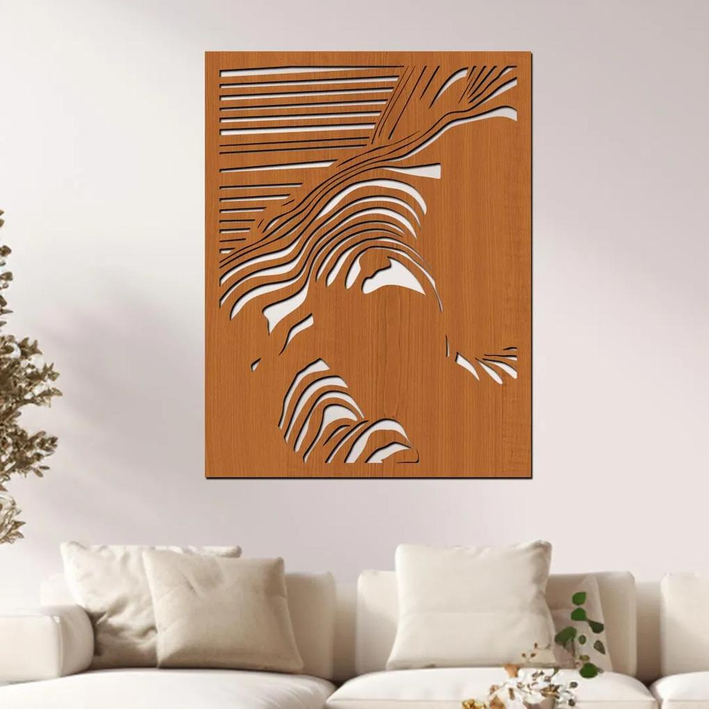 dřevo života Dřevěný obraz aktu Ženská vášeň Rozměry (cm): 61x80, Barevný vzor: Černá
