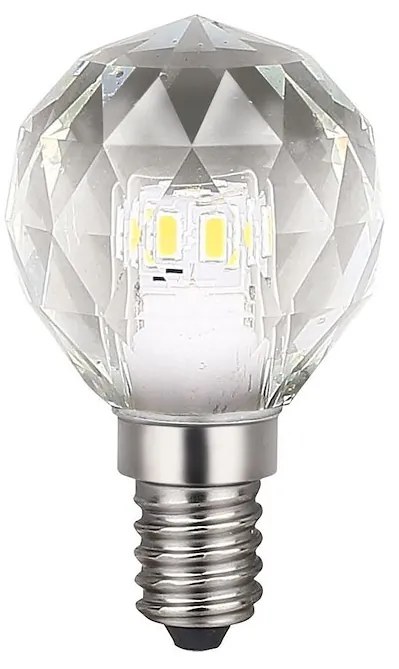 Dekorační LED žárovka E14 neutrální 4000k 3w 330 lm crystal