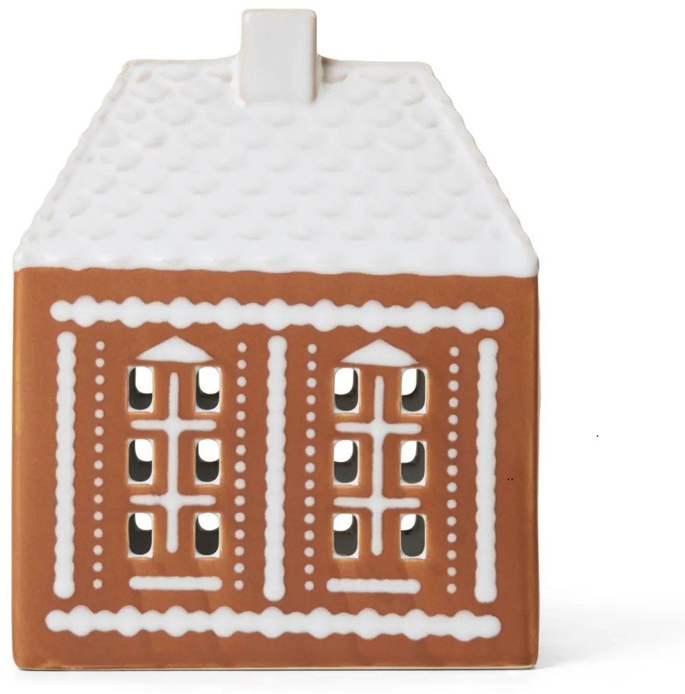 Porcelánový svícen Urbania Gingerbread Medium Kähler