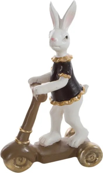 Velikonoční dekorace FIG 158B zajíc na koloběžce