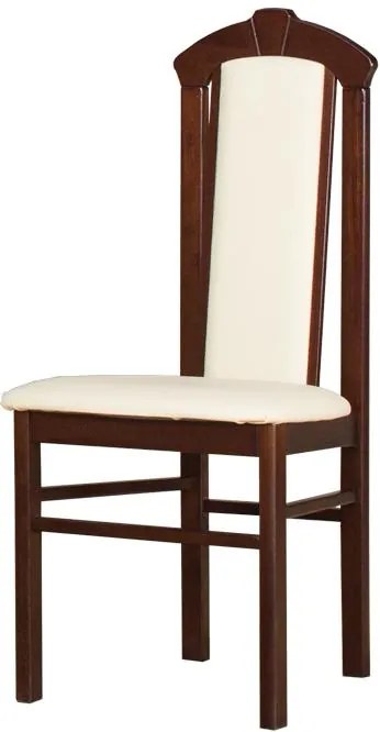Židle K70 (ořech / ekologická kůže perla)