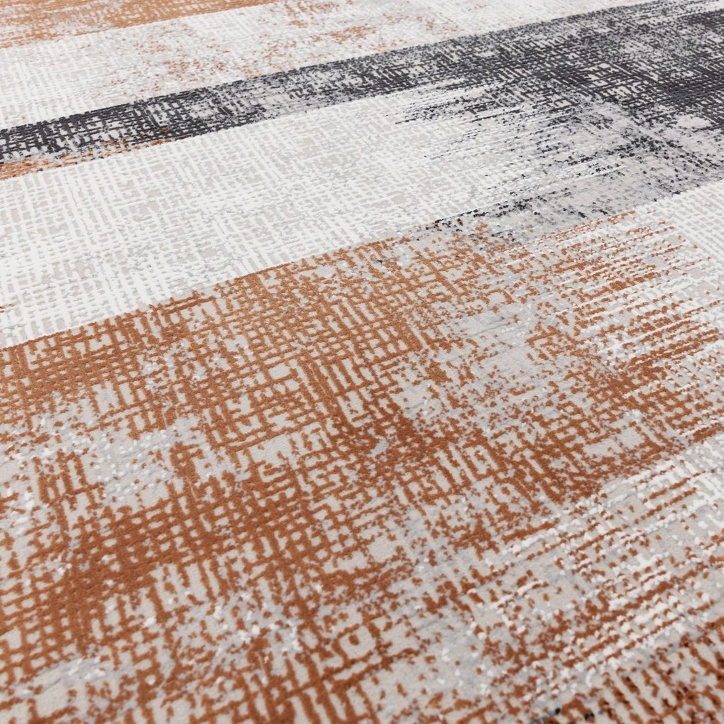 Tribeca Design Kusový koberec Zoom Lines Terracotta Rozměry: 200x290 cm