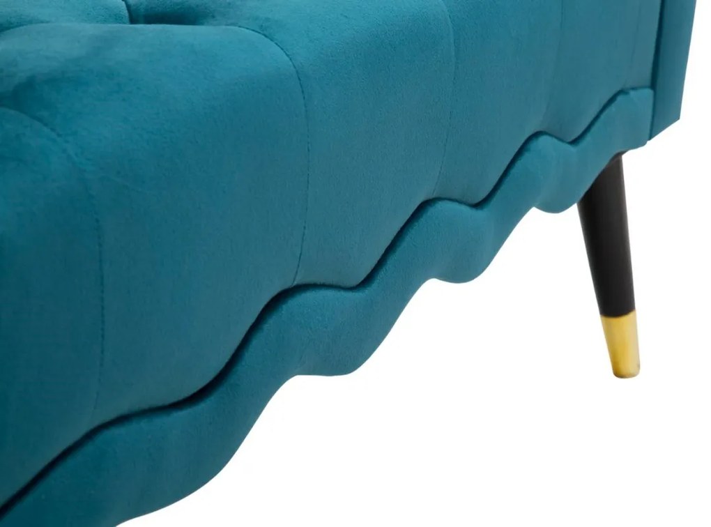 Designová lavice Dandelion 120 cm petrolejová