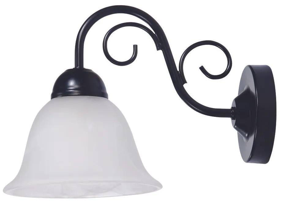 Rábalux Athen 7811 nástěnné lampy  matná černá   kov   E14 1x MAX 40W   IP20