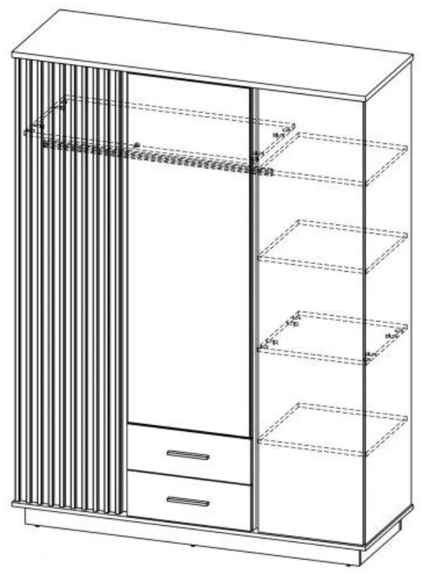 Dolmar Šatní skříň Lamelo LA15