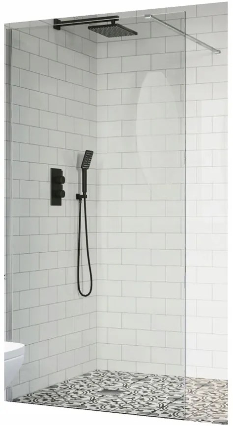 Invena Walk-In, sprchová zástěna 90X200cm, 8mm čiré sklo, chromový profil, INV-AK-32-196-O