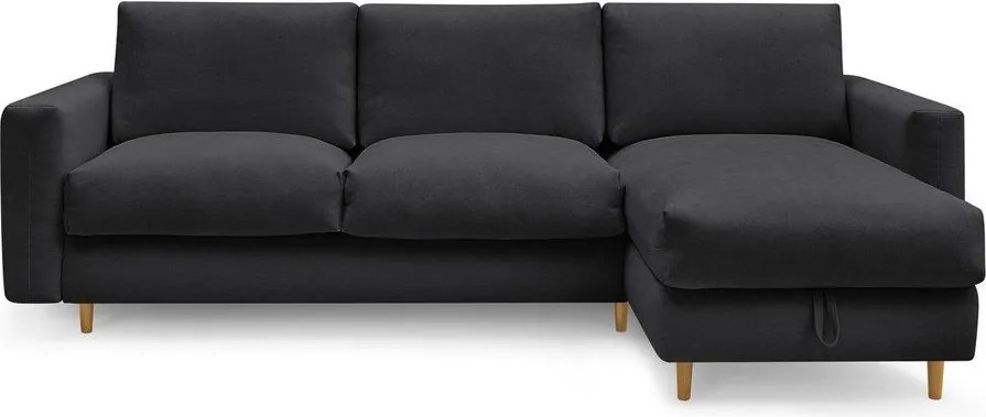 Černá rohová pohovka Nouveau Cocoone – Bobochic Paris
