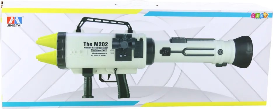 LEAN Toys Obrovský raketomet M202 s pěnovými střelami, 68 cm