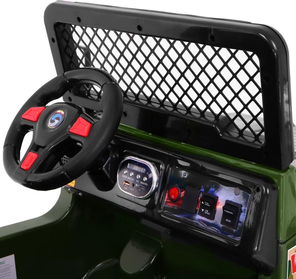 Ramiz Dětské terénní auto na baterie Raptor Drifter zelené + ovladač pro dálkové ovládání