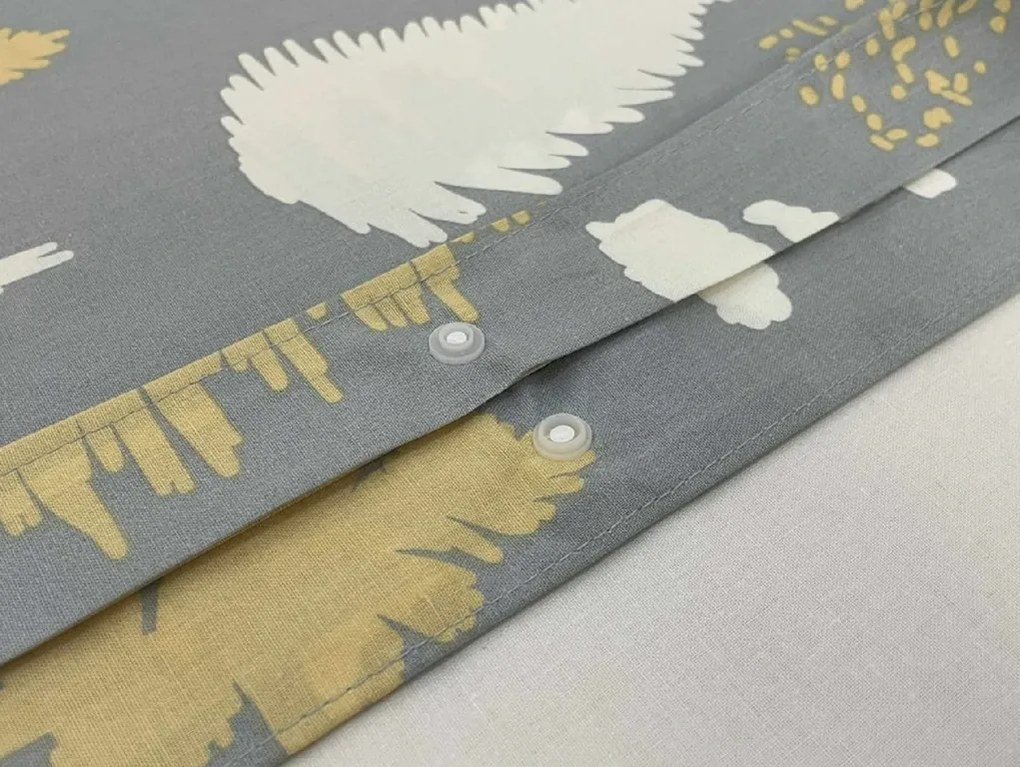 Bavlněné povlečení HOLLY REST šedé Rozměr povlečení: 70 x 90 cm | 140 x 200 cm