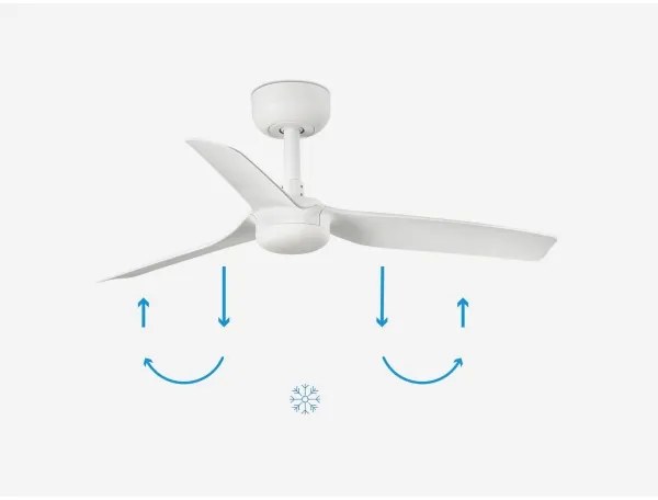 FARO 33820 - Stropní ventilátor MINI PUNT S bílá pr. 90 cm + dálkové ovládání