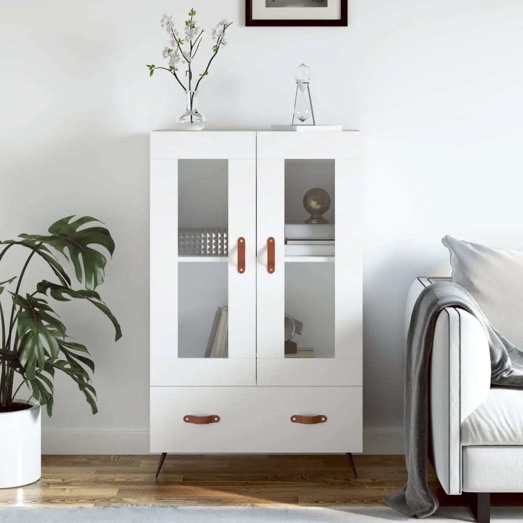 vidaXL Skříň highboard 69,5 x 31 x 115 cm kompozitní dřevo [828273] Barva: Černá