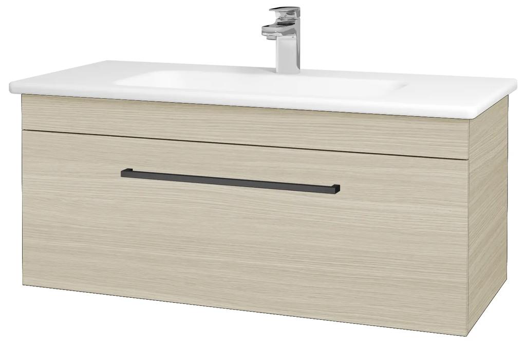 Dřevojas Koupelnová skříň ASTON SZZ 100 Varianta: N01 Bílá lesk / Úchytka T01 / M01 Bílá mat