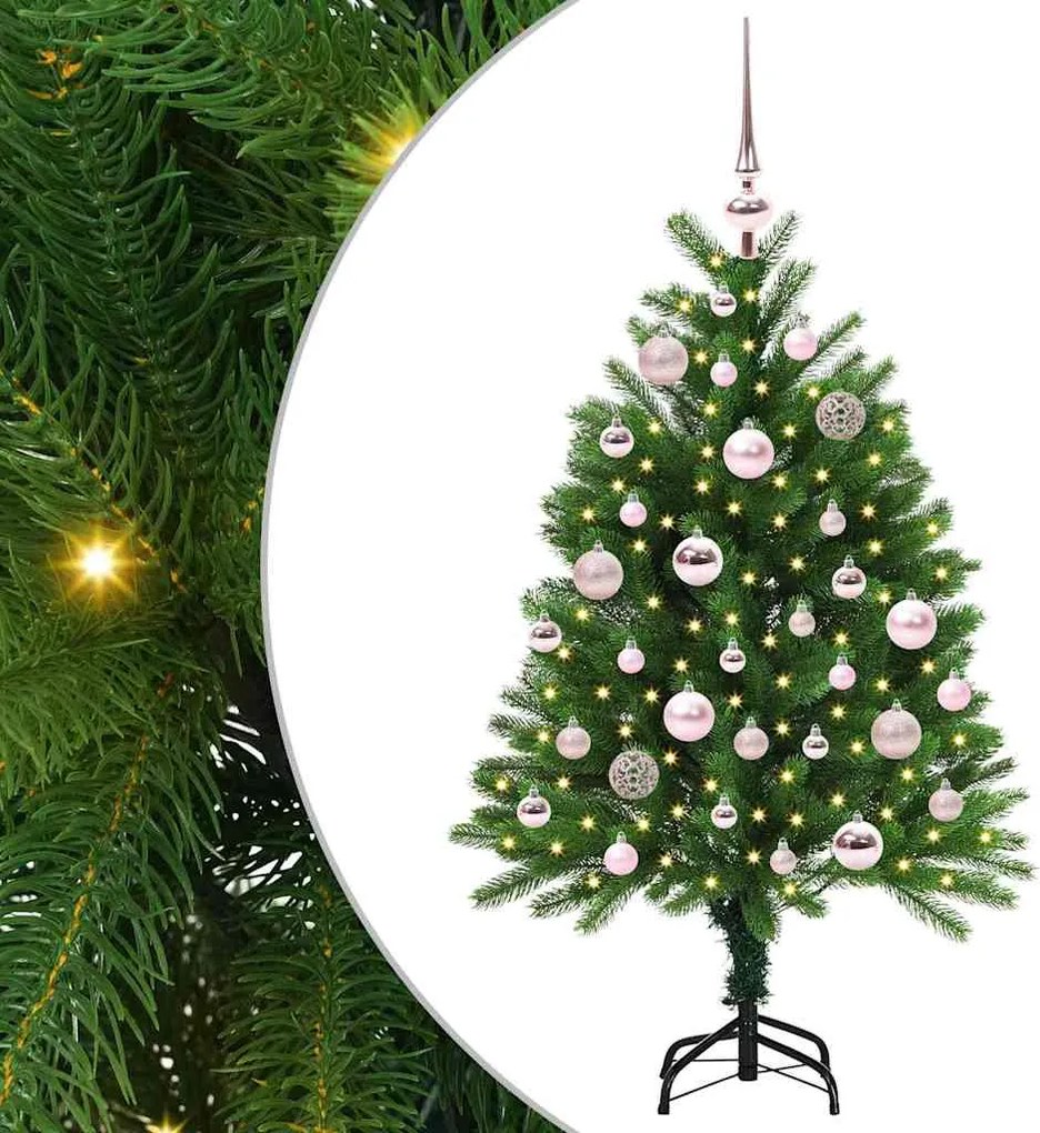 Vánoční stromeček s 150 LED diodami s stojanem Zelená 120 cm PE 3396311