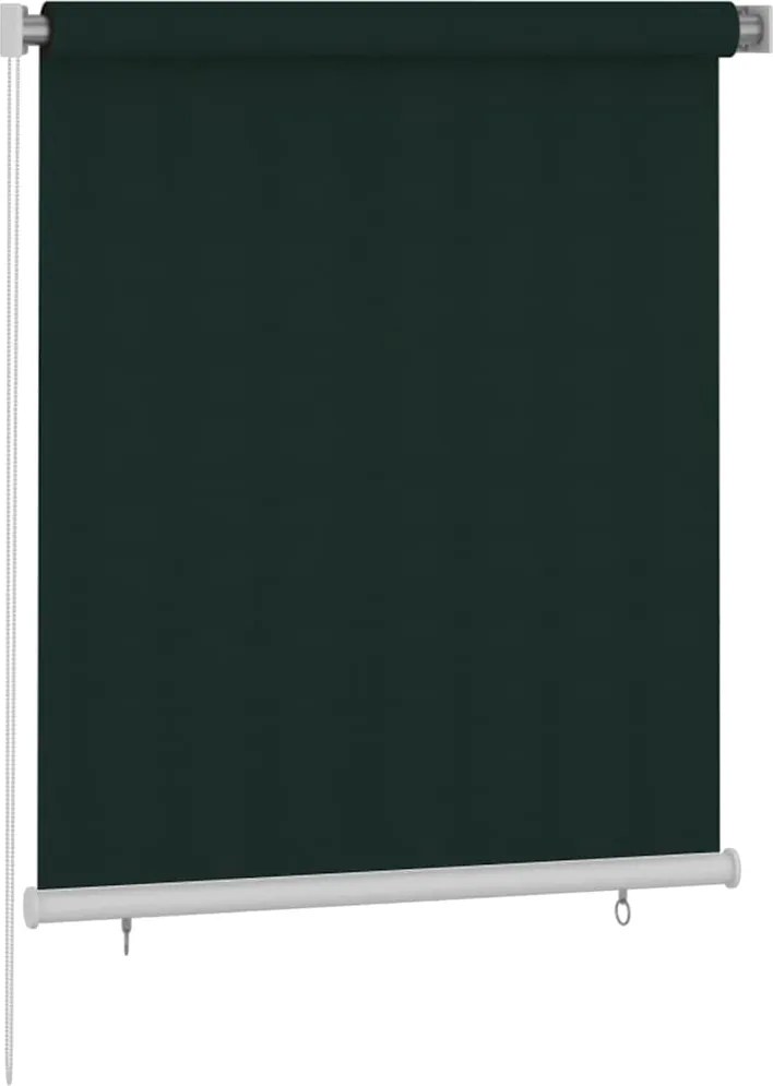 Venkovní roleta 125 (Š) x 140 (V) cm tmavě zelená HDPE 312812