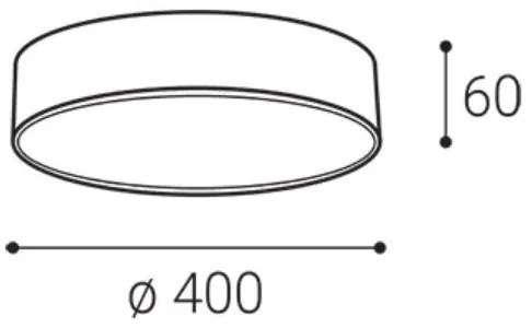 LED2 - LED Stropní svítidlo MONO SLIM LED/30W/230V 3000/4000K pr. 40 cm bílá