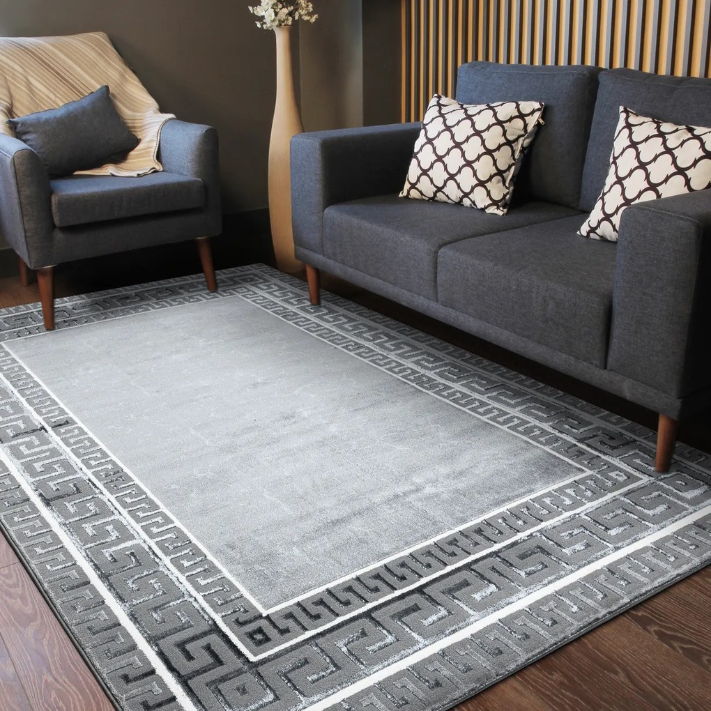 Dywany Łuszczów, Kusový koberec Allure 1960 grey, 140x190, šedá, kancelář