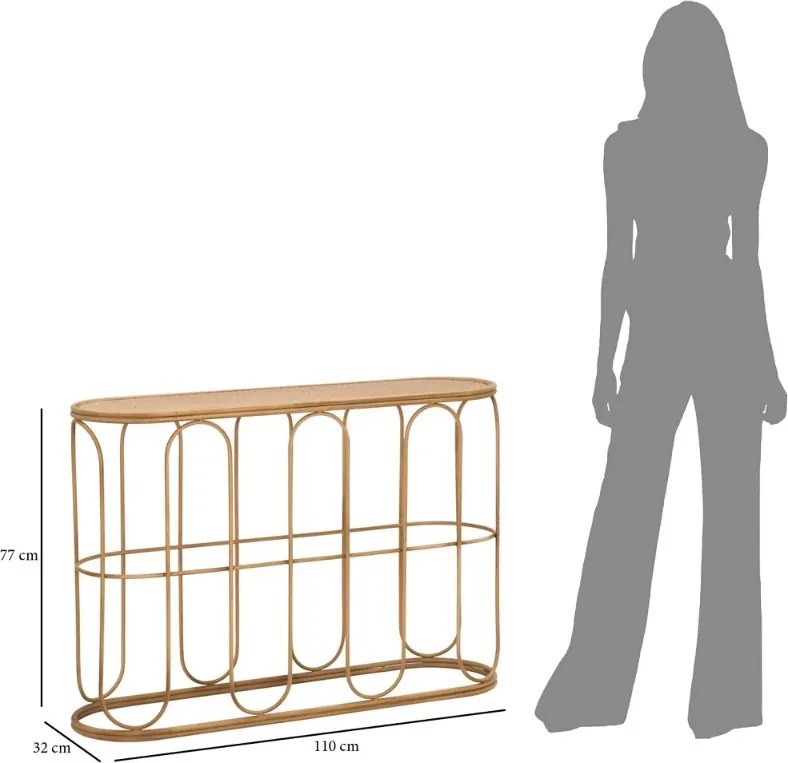 Designová konzola Belenus 110 cm přírodní