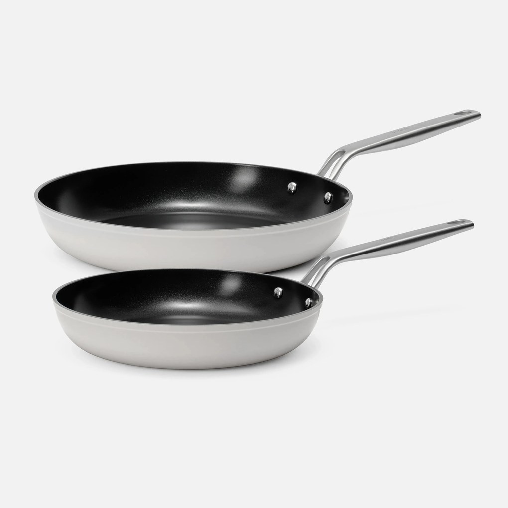 Fabini Sada pánví Meda 4.0, ø 26 cm + ø 30 cm, 2 díly - Nepřilnavé pánve s keramickým povrchem, šedá