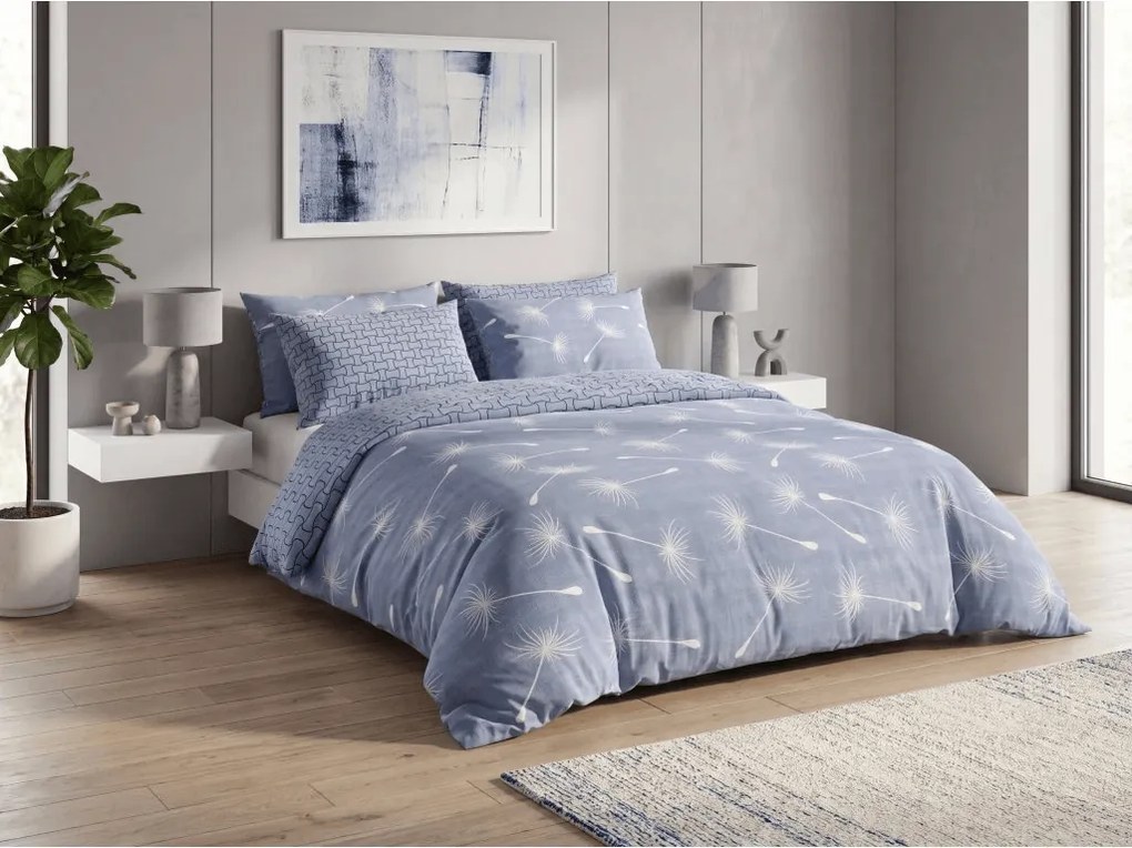 Povlečení z mikrovlákna DANDORA modré Rozměr povlečení: 70 x 90 cm | 140 x 220 cm