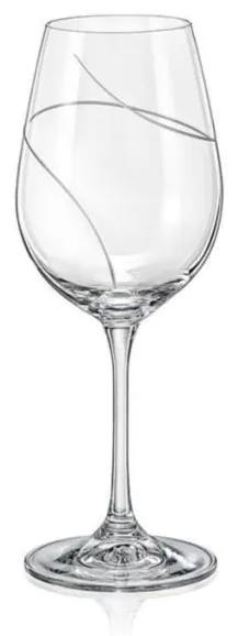 Crystalex - Bohemia Crystal Sklenice na bílé víno Viola Up matný 250 ml, 6 ks