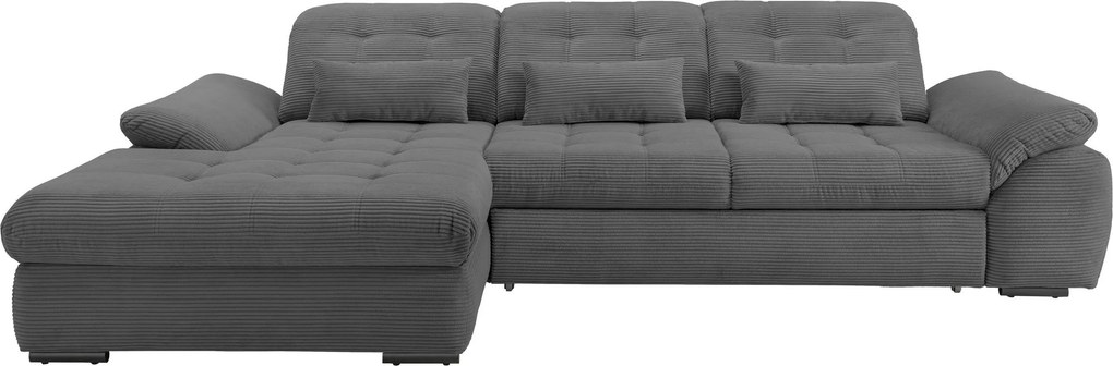 XXXLutz ROHOVÁ SEDAČKA, textil, šedá Livetastic - Sedací soupravy - 002310018814