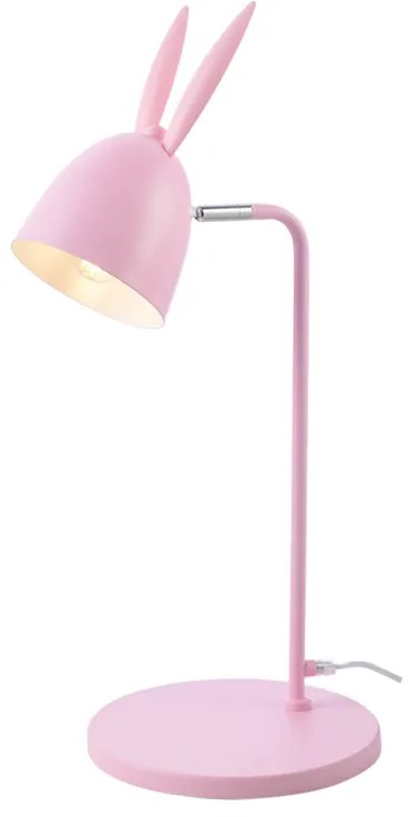 ACA DECOR Dětská stolní lampička BUNNY - Králíček max.  40W/E27/230V/IP20, růžová