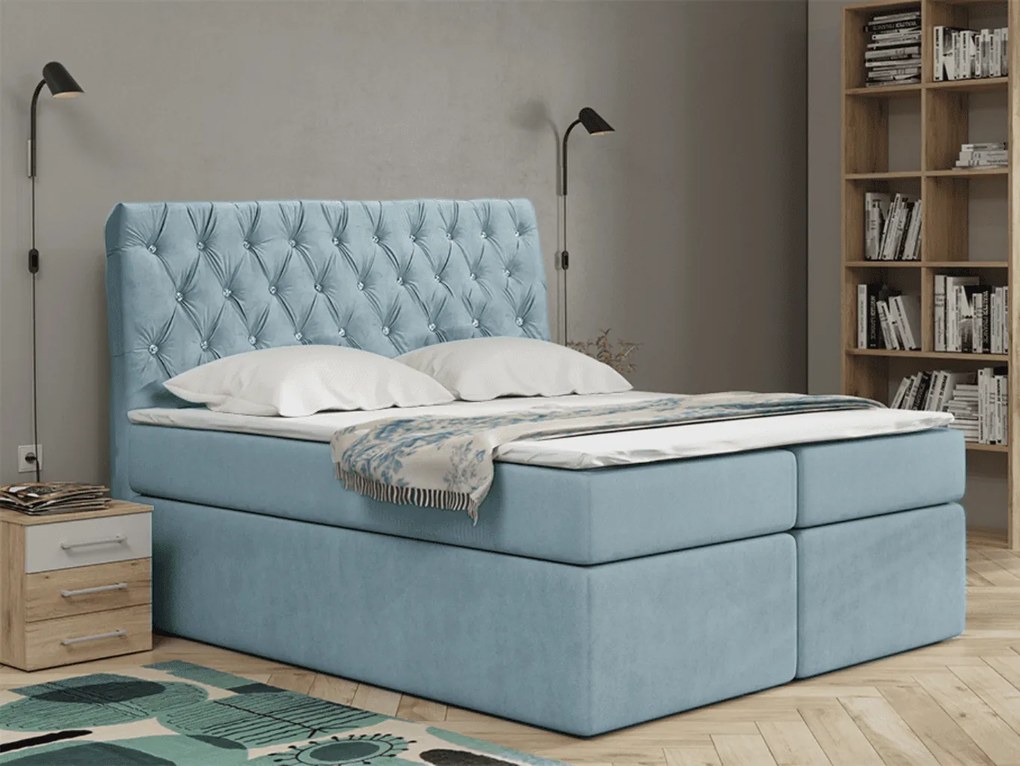 Boxspring 180x200 cm Ornela Barva: Šedá - Trinity 15
