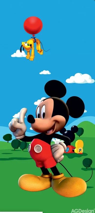 Dětská fototapeta creative collection vertical papírová FTDV 0237 Disney Mickey Mouse 90x202cm - 1 dílná