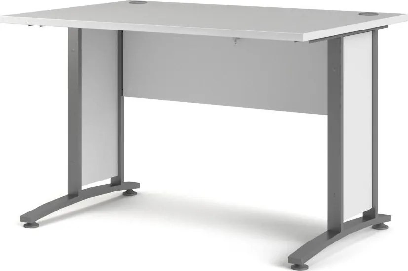 FALCO Psací stůl Office 80400/70 bílá/silver grey