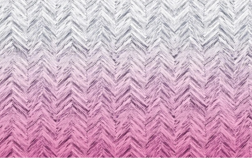 Komar Vliesová fototapeta Herringbone Pink 400 x 250 cm
