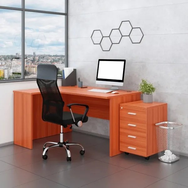 Sestava kancelářského nábytku SimpleOffice 2, 140 cm, levá