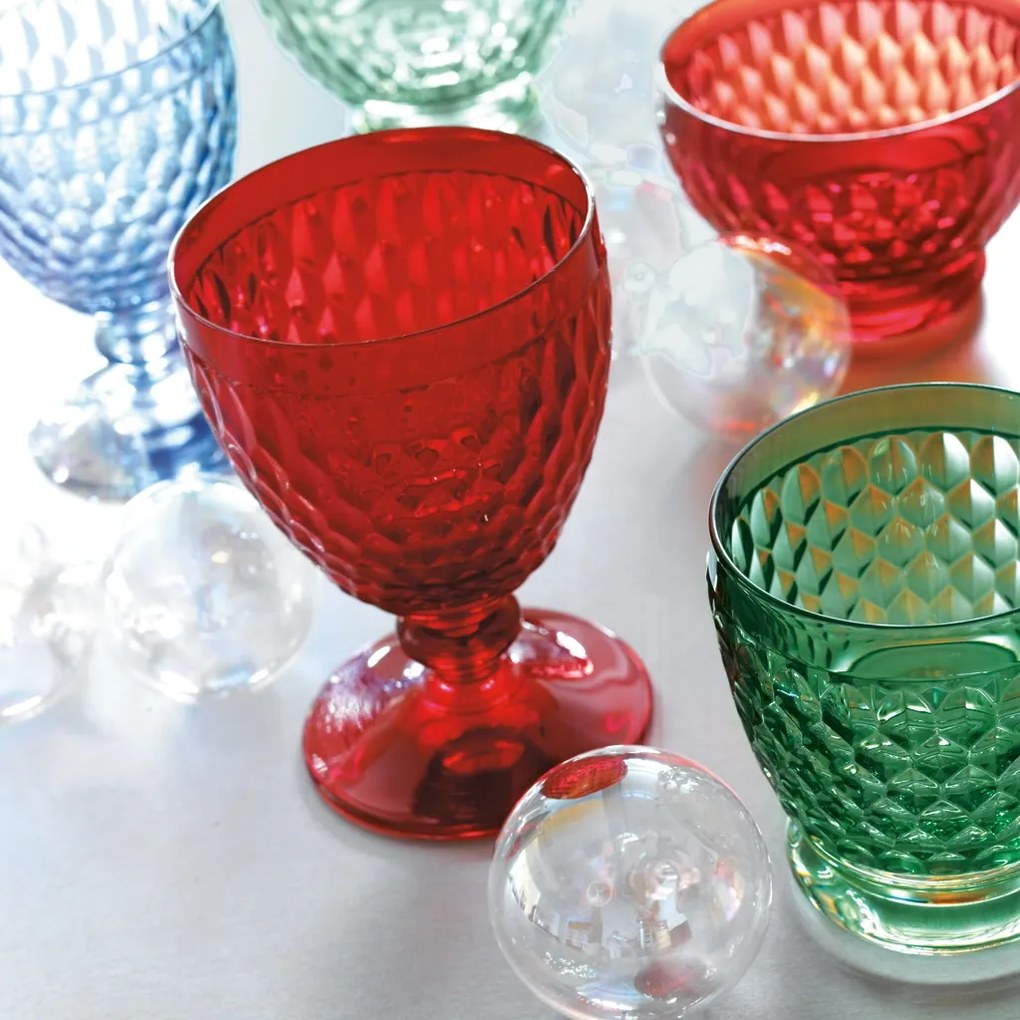Villeroy&Boch Boston coloured sklenice na vodu red 99 mm, 250 ml
