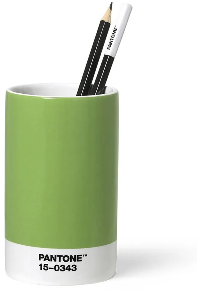 PANTONE PANTONE Porcelánový stojánek na tužky — Green 15 343 Ø 7 × 11,5 cm