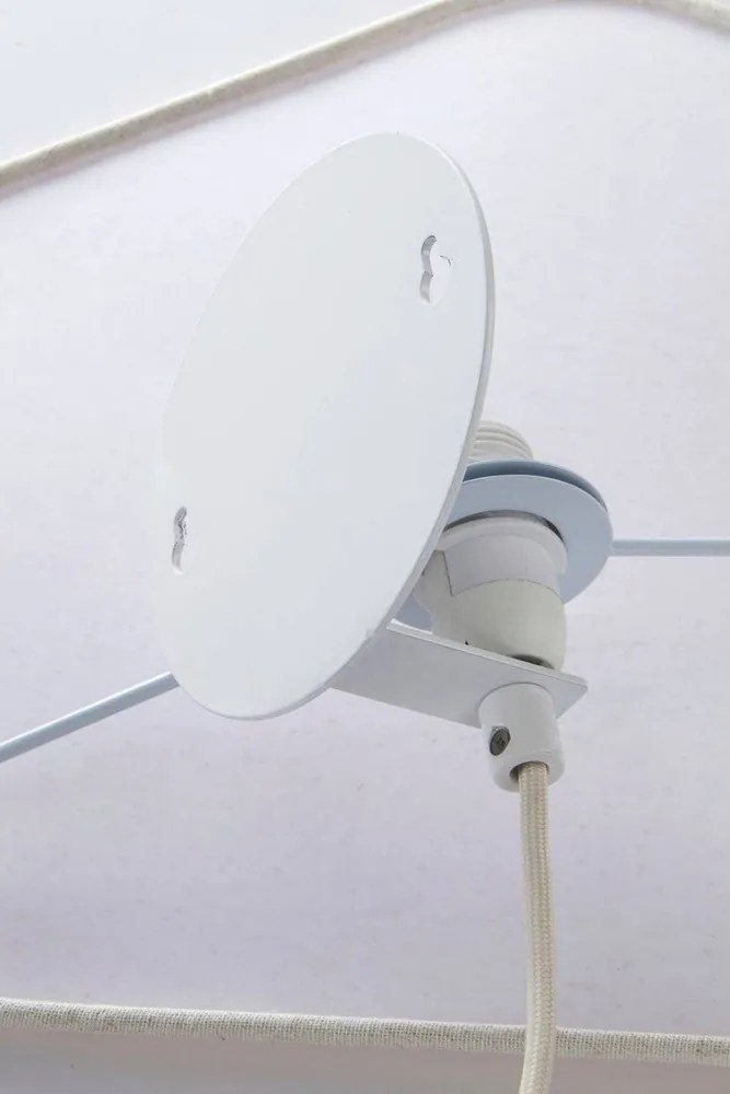 Krémové lněné nástěnné svítidlo do zásuvky Elvie – Jotex
