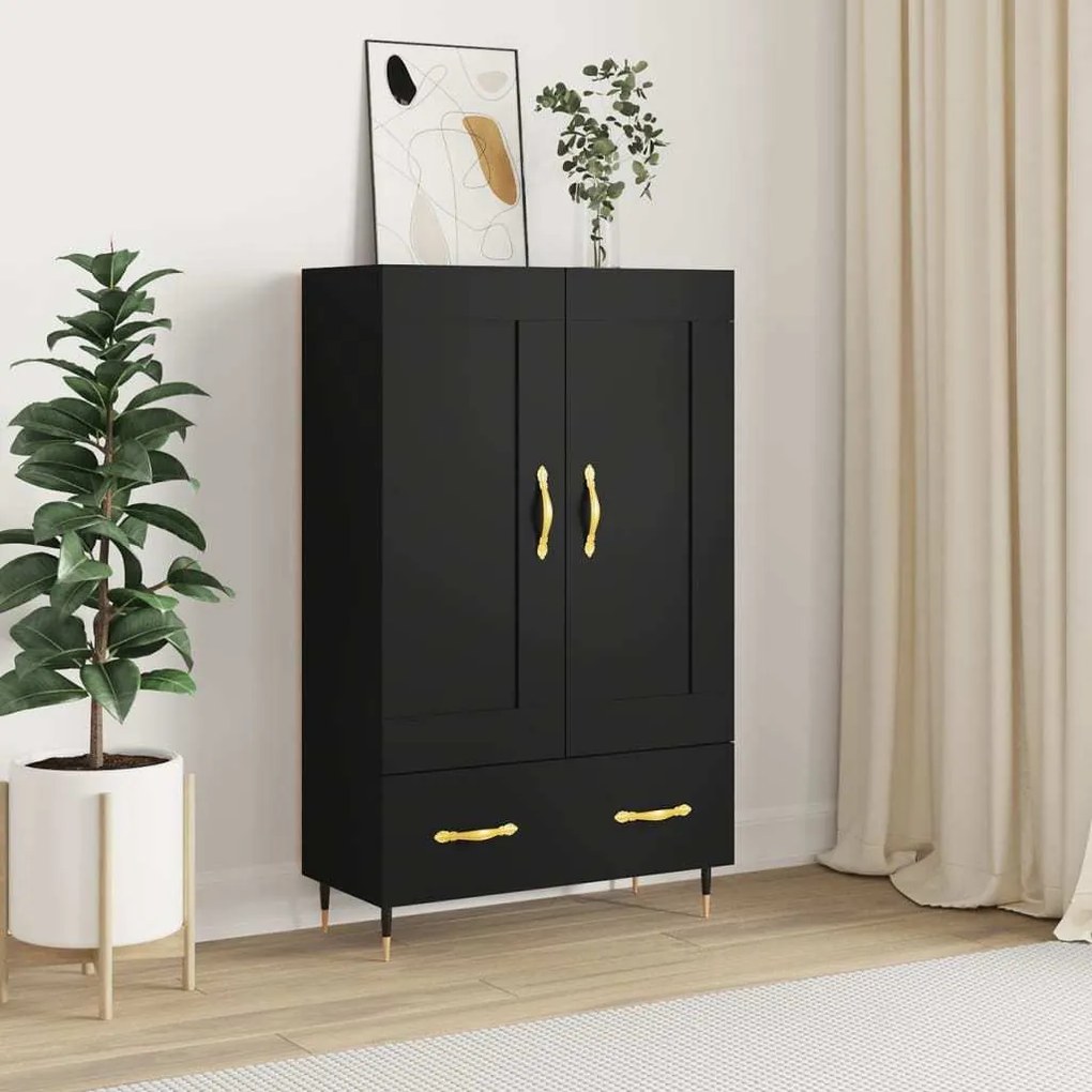 vidaXL Skříň highboard 69,5 x 31 x 115 cm kompozitní dřevo [830306] Barva: kouřový dub