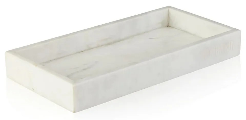 Mramorový podnos Marble Tray White 30x15 cm Humdakin
