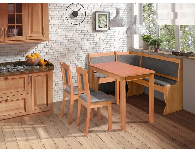 Kuchyňský kout + stůl se židlemi Mexic III, Potah: Forever 65, Barva dřeva: olše