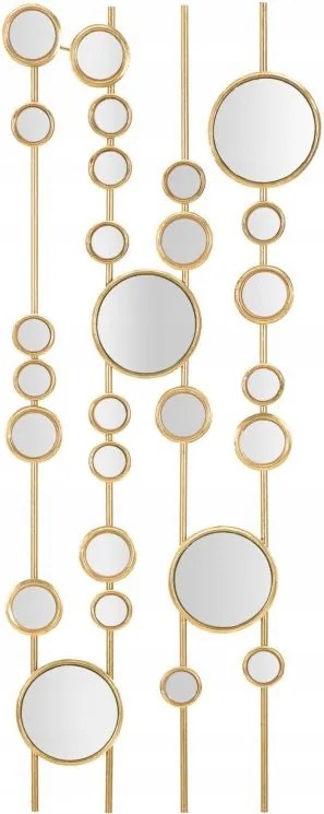 Nástěnná dekorace se zrcadly, 35,5 x 90 cm