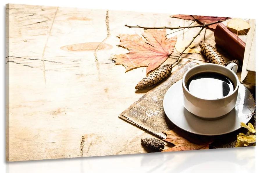 Obraz podzimní šálek kávy Varianta: 90x60