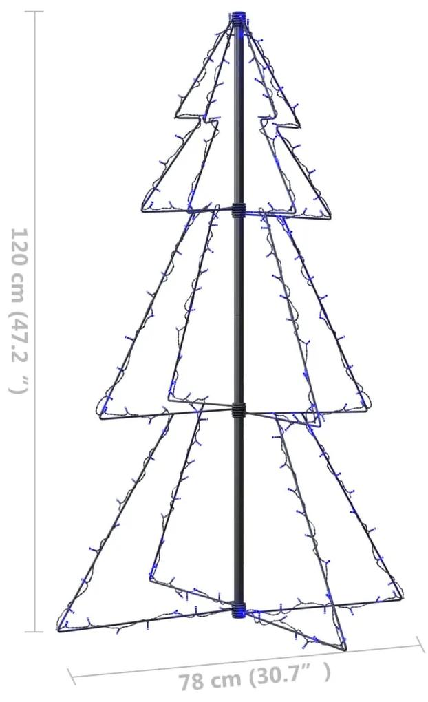 Vánoční stromek kužel 160 LED diod dovnitř i ven 78 x 120 cm