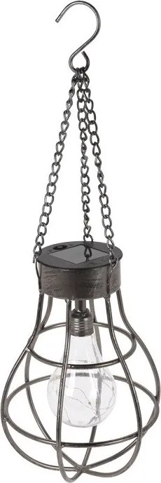Závěsná retro solární lampa 27 cm