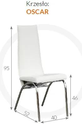 Jídelní židle Oscar Metpol 95 x 52 x 40 x 46 cm Barva: Bílá