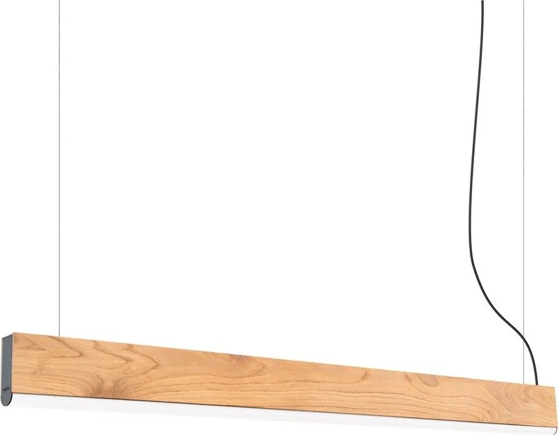 LED závěsné svítidlo z masivního dřeva v přírodní barvě LYKKE – Thoro