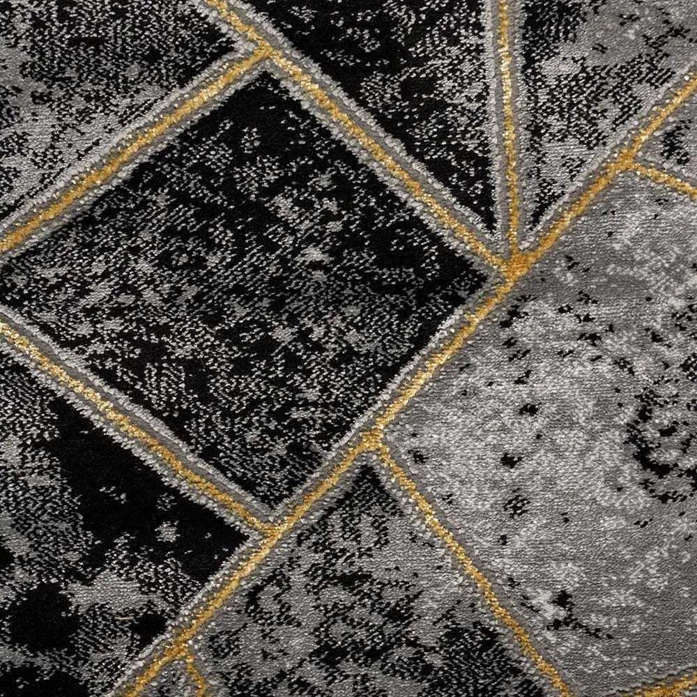 Jutex kusový koberec Mramor 9119S 200x290cm zlatý