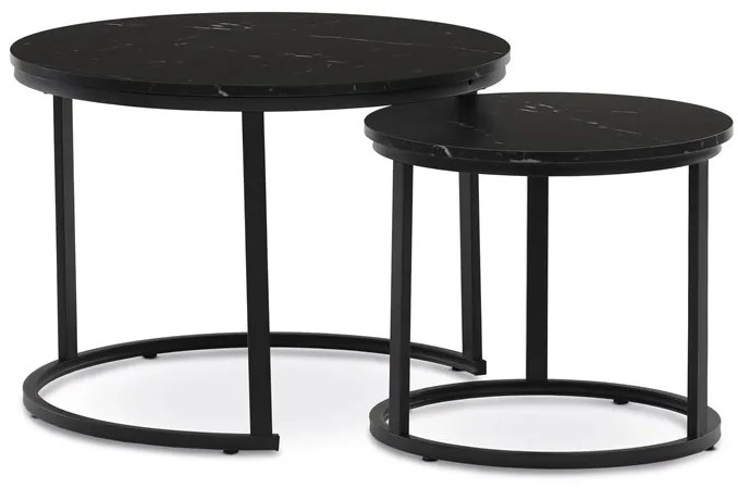 Autronic Set 2 ks konferenčních stolků CT-X7122 Odstín: Černý mramor