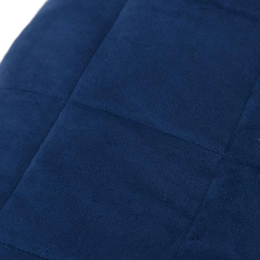 Zátěžová deka modrá 220 x 240 cm 11 kg textil 3154862