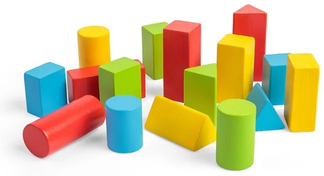Bigjigs Toys Barevné vkládací tvary