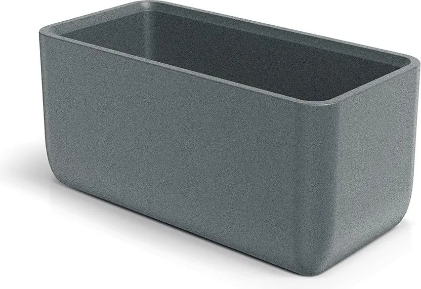Plastový květináč MOLTAS CASE 80 cm granitově šedý